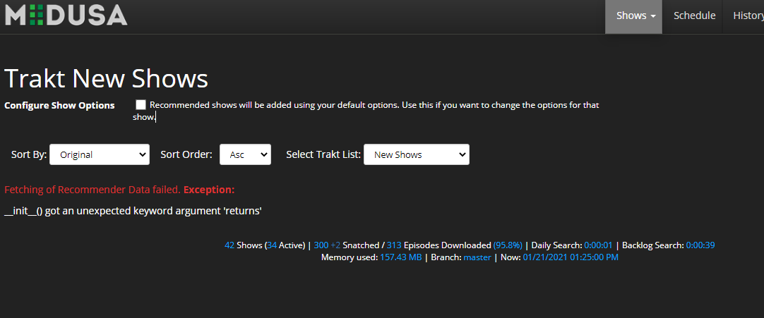 Problem to get recommend trakt.tv working on New shows & Season Premieres · Issue #9076 ...